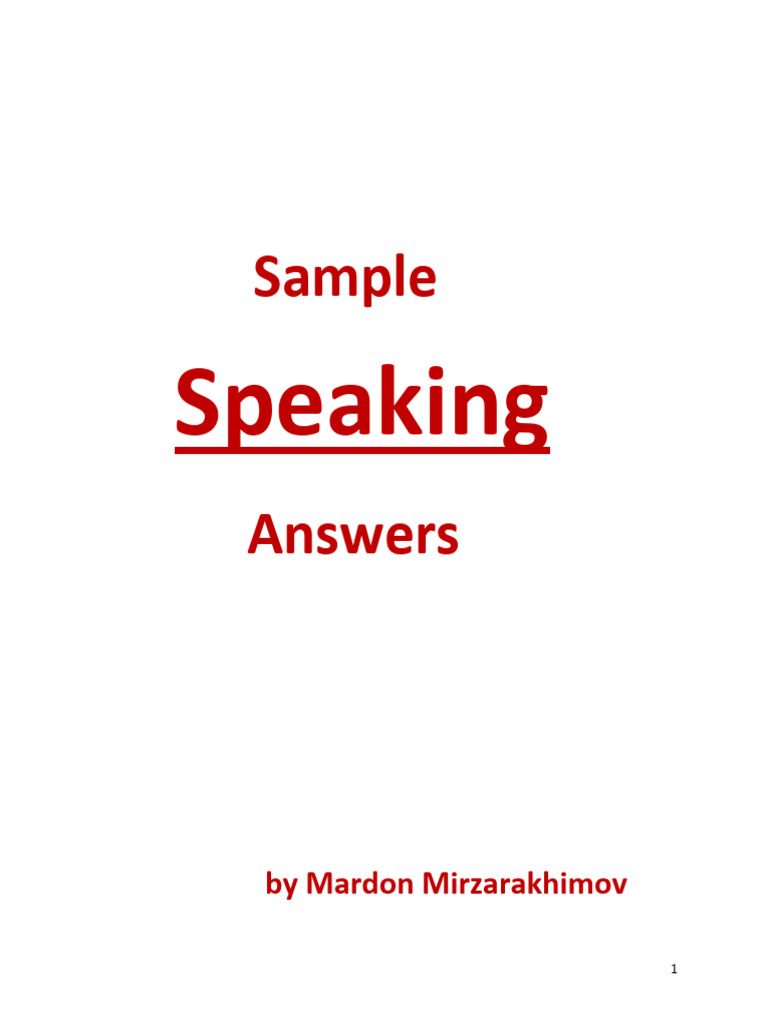 IELTS Speaking Sample Answers Guide | PDF | Advertising | Mobile Phones