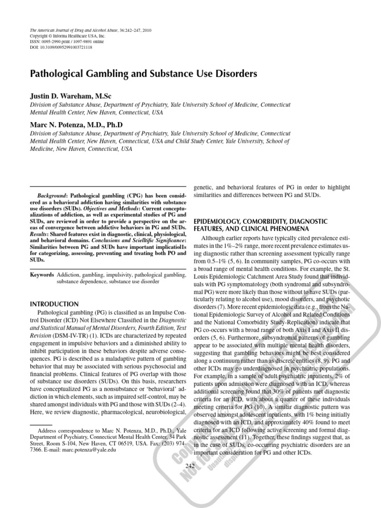 Content Server 6 | PDF | Mental Disorder | Problem Gambling