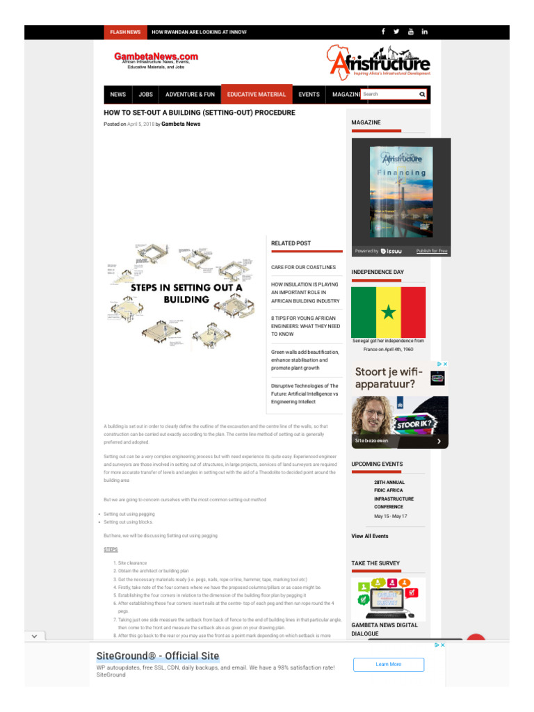 WWW Gambetanews Com How To Set Out A Building Setting Out Procedure ...