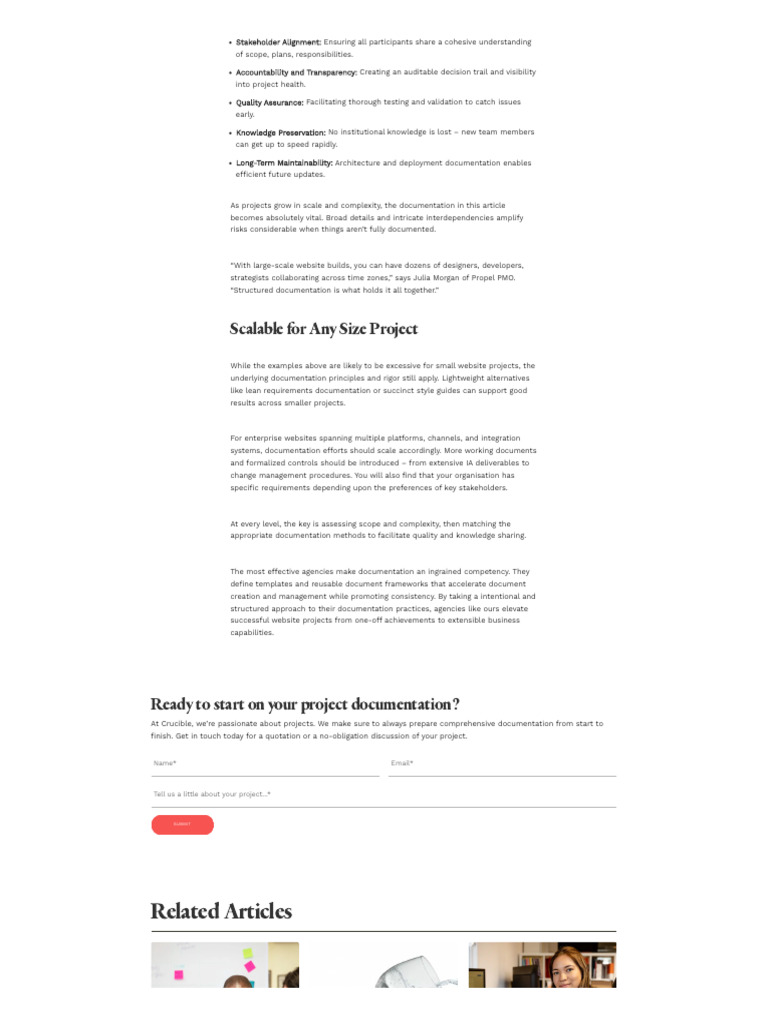 Essential Documentation for Web Projects | PDF | Documentation | Business