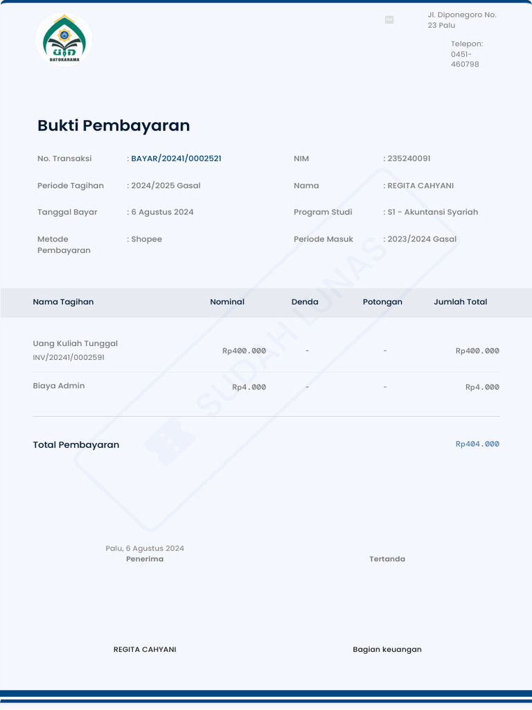 Faktur Pembayaran 3 | PDF