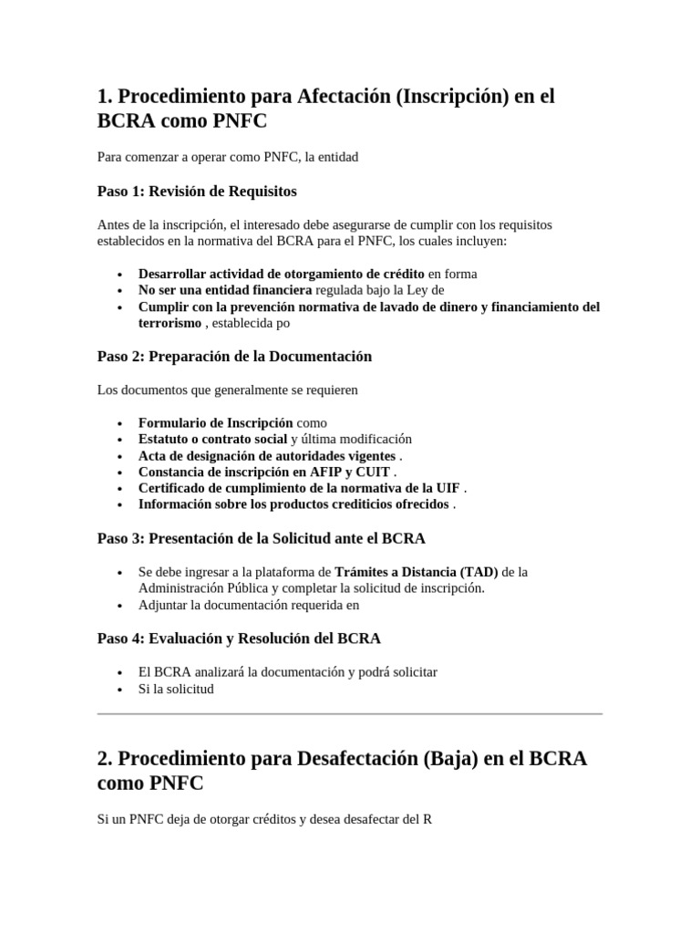 Bcra 1 | PDF