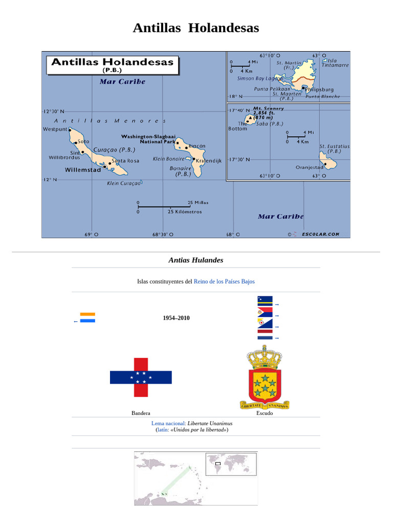 Capital de las Antillas Holandesas | PDF | Antillas Holandesas