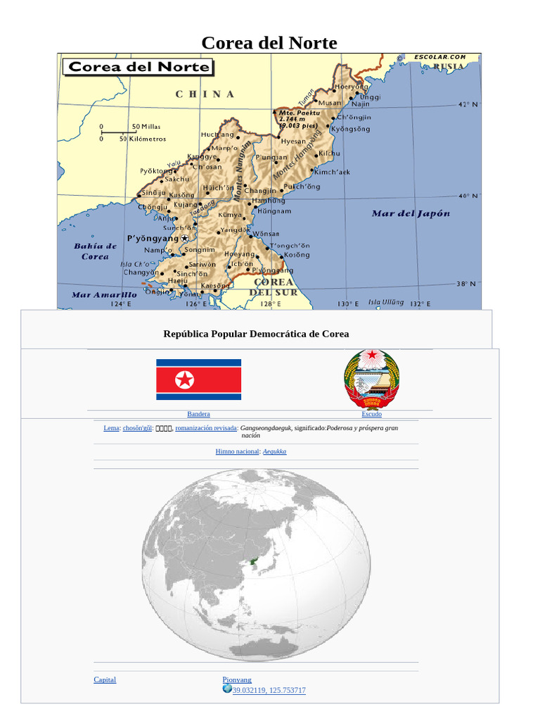 Corea Del Norte | PDF | Corea del Norte | Política mundial