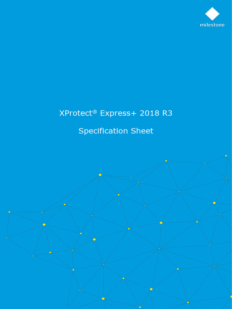 XProtect Express Plus Specification Sheet | PDF | Graphics Processing Unit | Server (Computing)