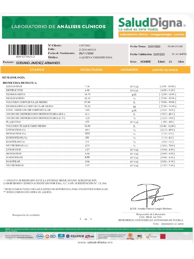 biometria salud digna | PDF