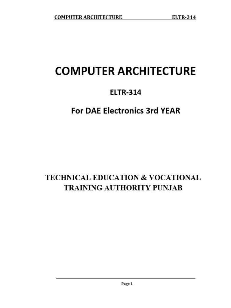 My ELTR-314 Book | PDF | Central Processing Unit | Dynamic Random Access Memory
