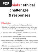 Millennials and Filinnials: Ethical Challenges and Responsesond | PDF ...