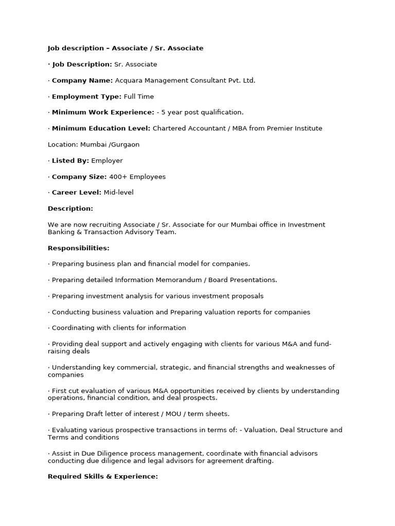 JD IB Associates-Mumbai 1 | PDF