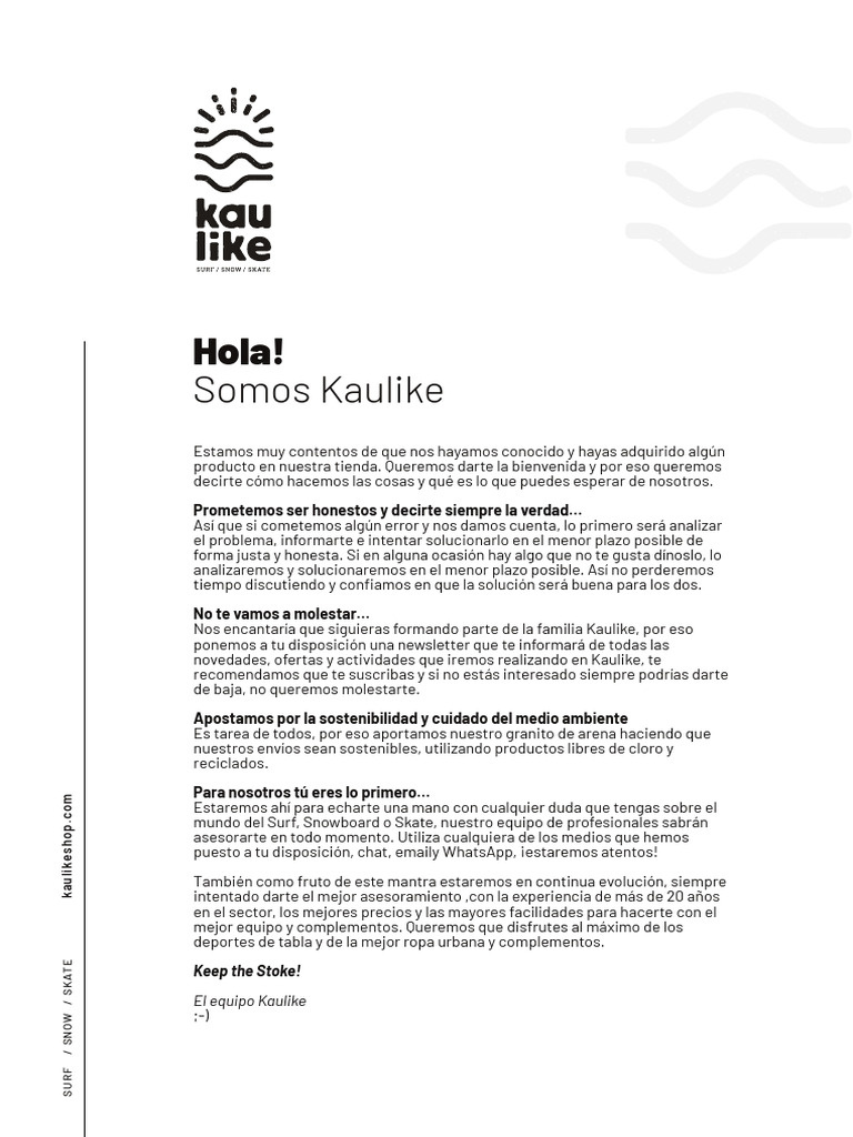 Carta Kaulike Def | PDF