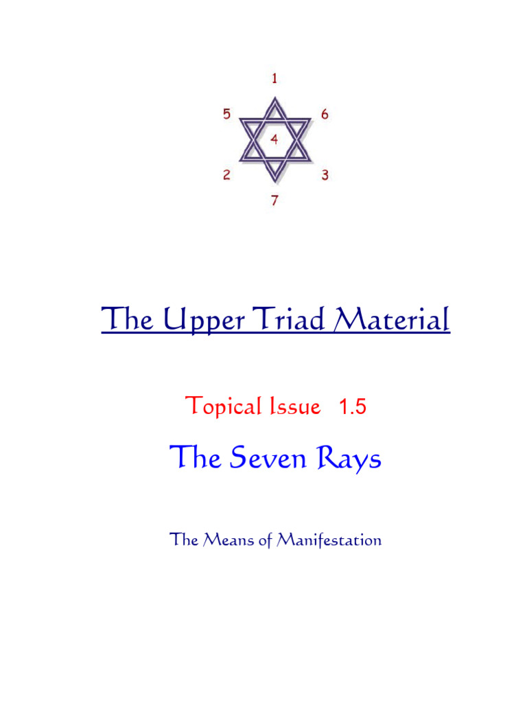 the 7 rays | PDF | Mind | Soul