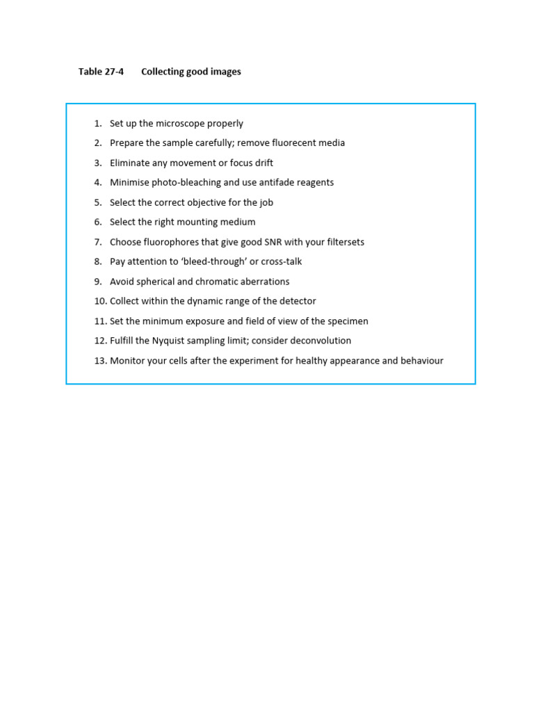 Steps To Achive Good Images in Light Microscope | PDF