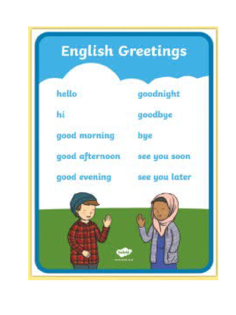 English Greetings | PDF