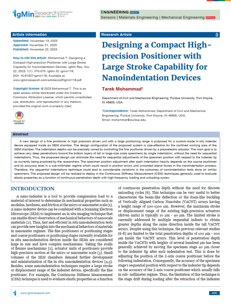 Designing A Compact High-Precision Positioner With Large Stroke ...
