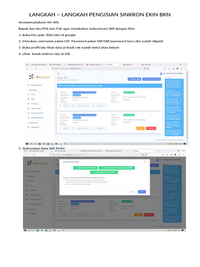 Langkah Langkah Ekin BKN | PDF