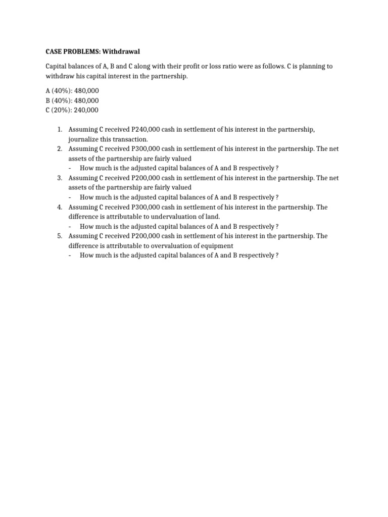 Withdrawal Pdf