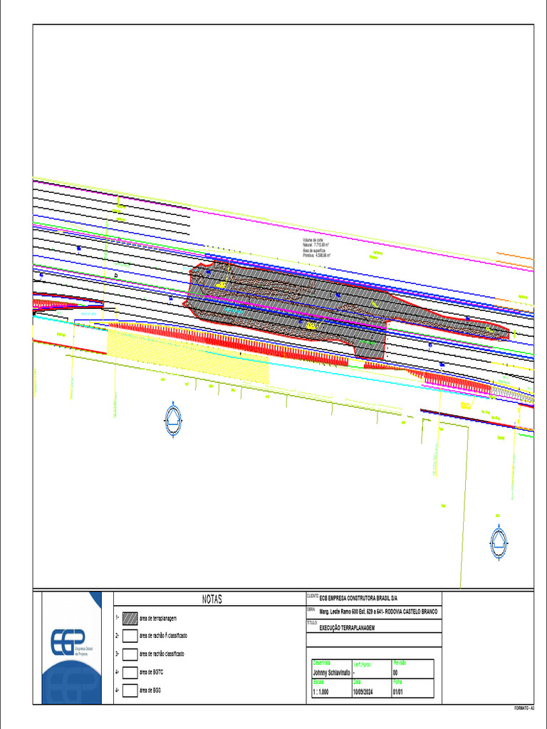Marg. Leste Ramo 500 e 100 Levantamento 10092024 TERRAPLANAGEM-Model | PDF