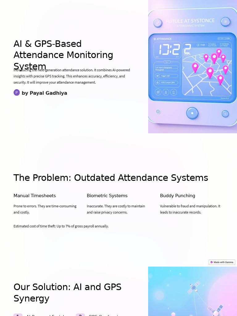 4AI and GPS Based Attendance Monitoring System | PDF | Cloud Computing ...