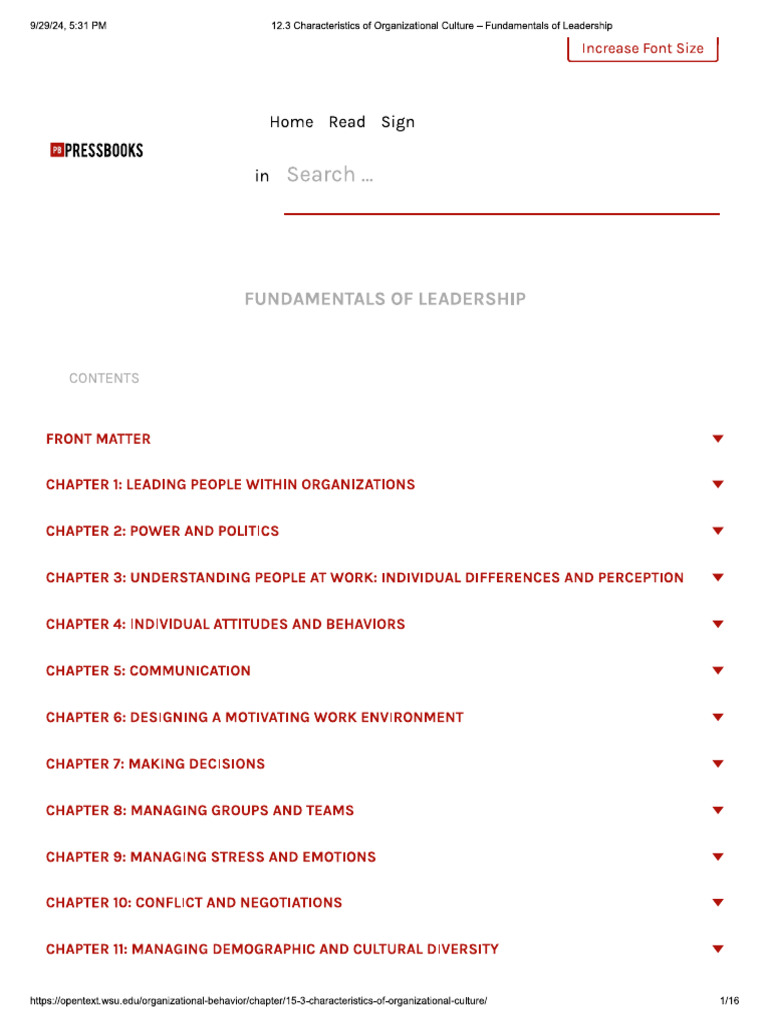 Organizational Culture Book | PDF