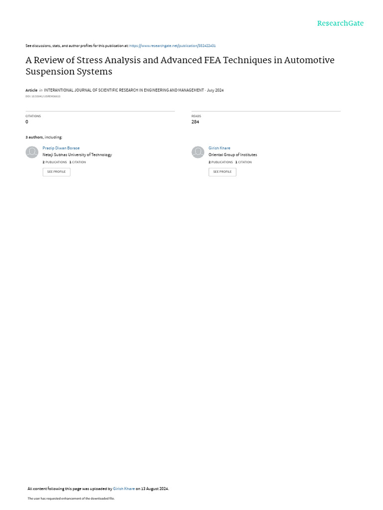 FEA in Mechanical Design: Stress Analysis | PDF | Finite Element Method ...