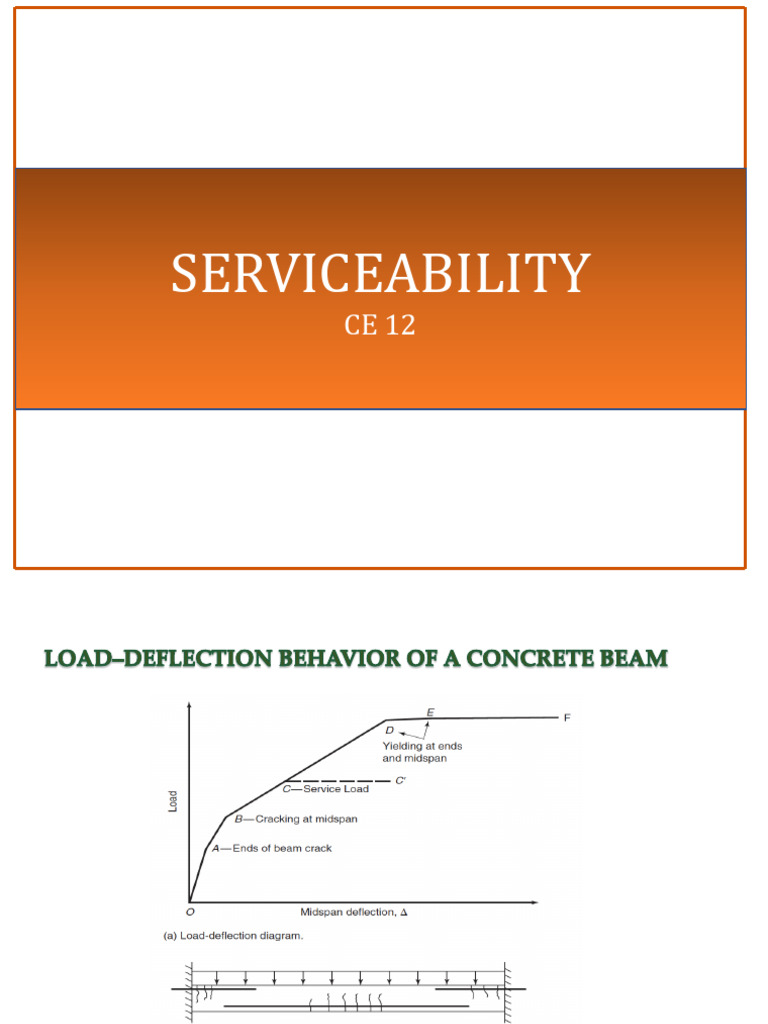 Lecture 09 Serviceability | PDF | Beam (Structure) | Earthquake Engineering