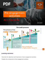 Module 1 Audit Process and Pre Engagementactivities | PDF | Audit | Financial Audit