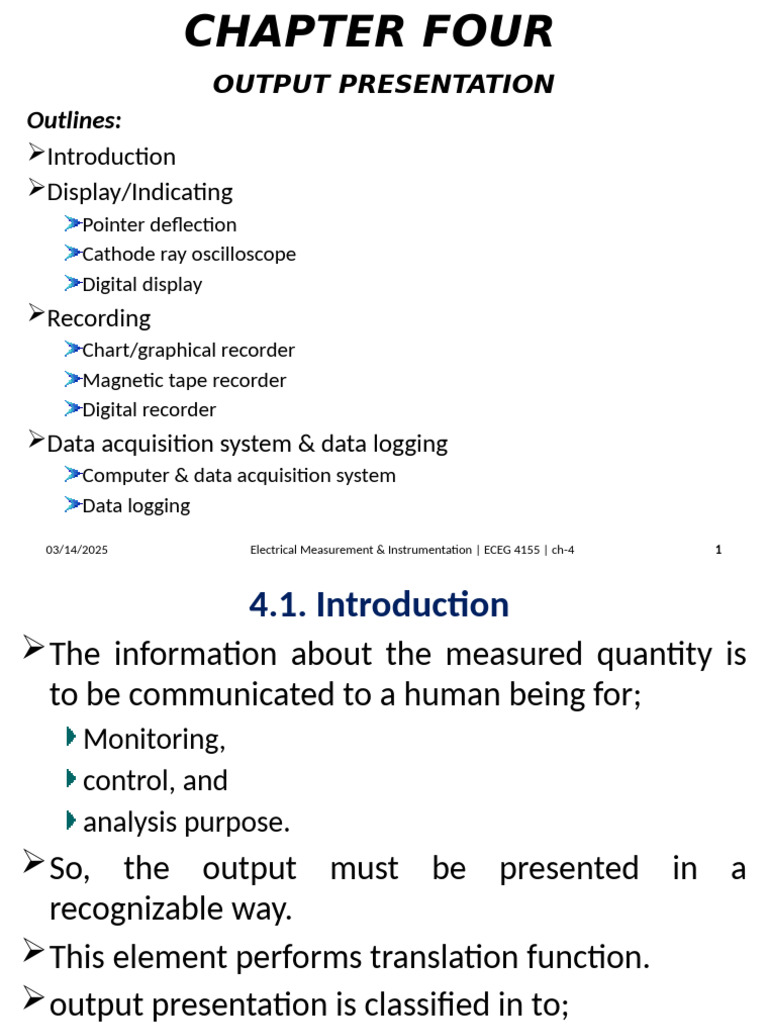 ppt4-1 | PDF | Instrumentation | Data Acquisition