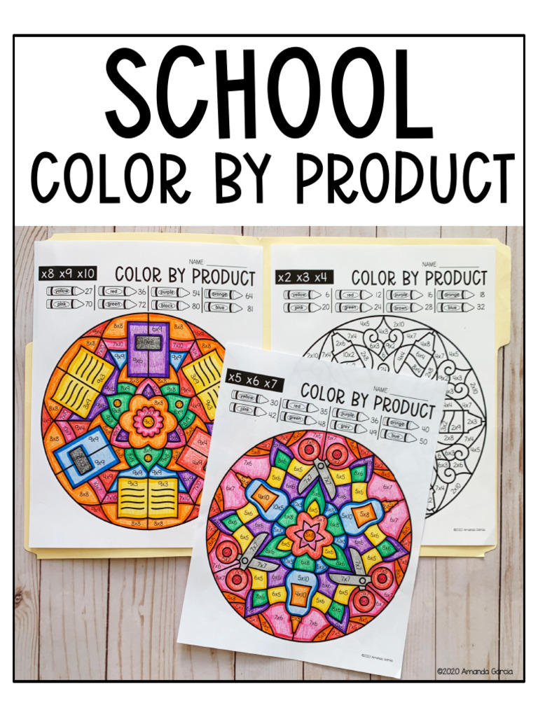 Free School Color by Product | PDF