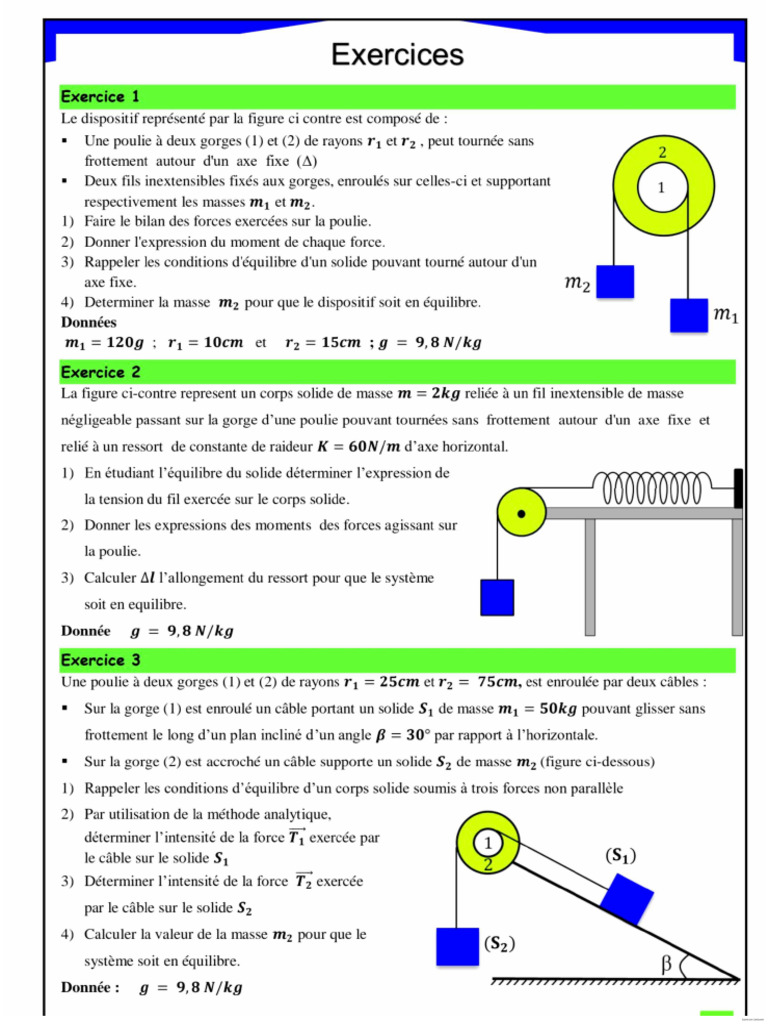 Exercices de Rotation - 16 | PDF