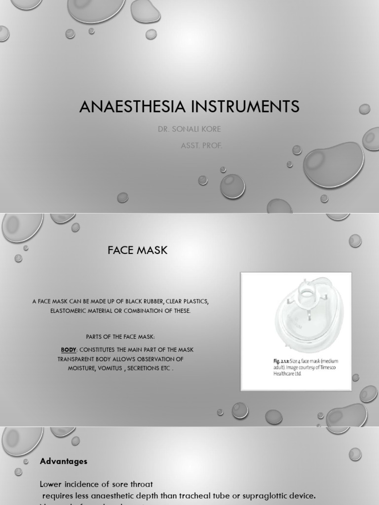 UG instruments | PDF | Anesthesia | Medical Specialties