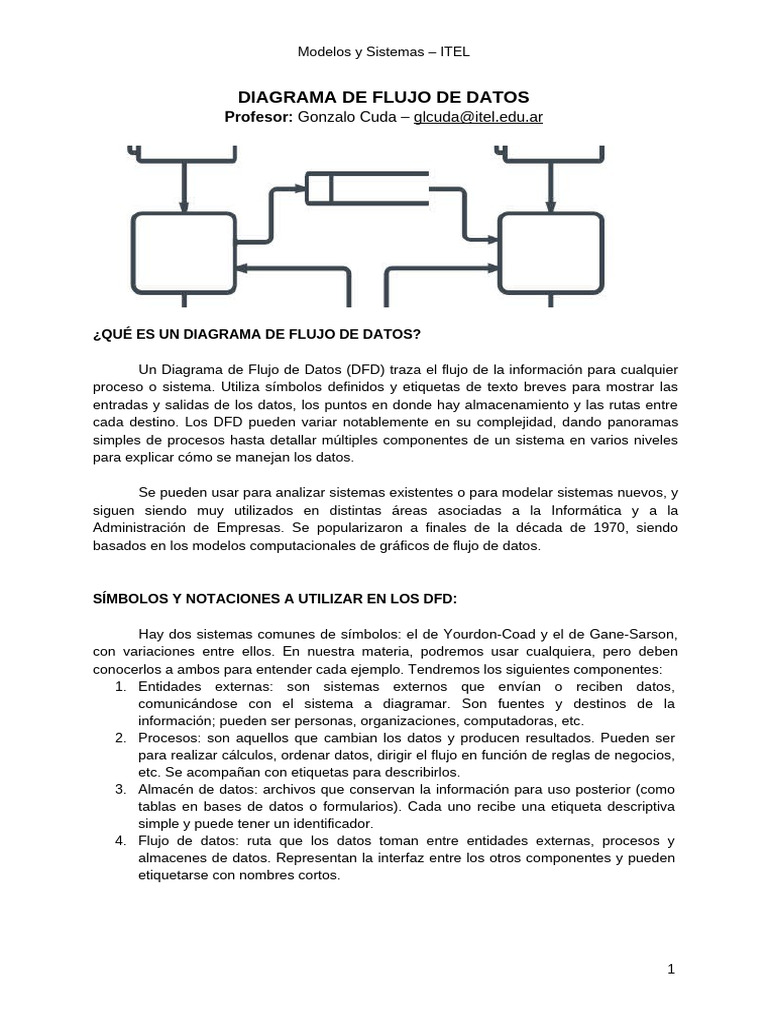 Diagrama de Flujo de Datos: Guía Completa | PDF | Datos | Software