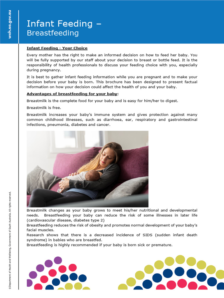 Infant Feeding: Breast vs. Formula Guide | PDF | Infant Feeding ...