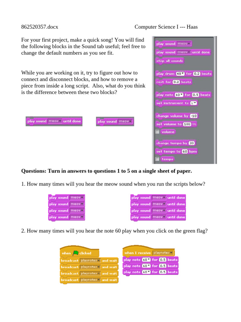 Make A Sprite Sing | PDF