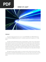 History of Light Speed Measurement | PDF | Speed Of Light | Speed