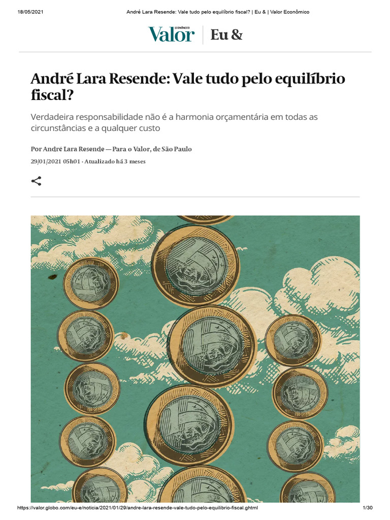 André Lara Resende Equilíbrio Fiscal Em Debate Pdf Economia John