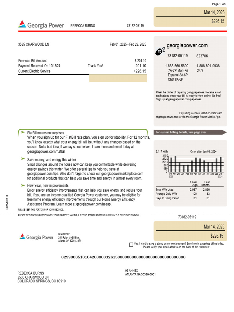 Georgia Power Payment Options Guide | PDF | Credit Card | Debit Card
