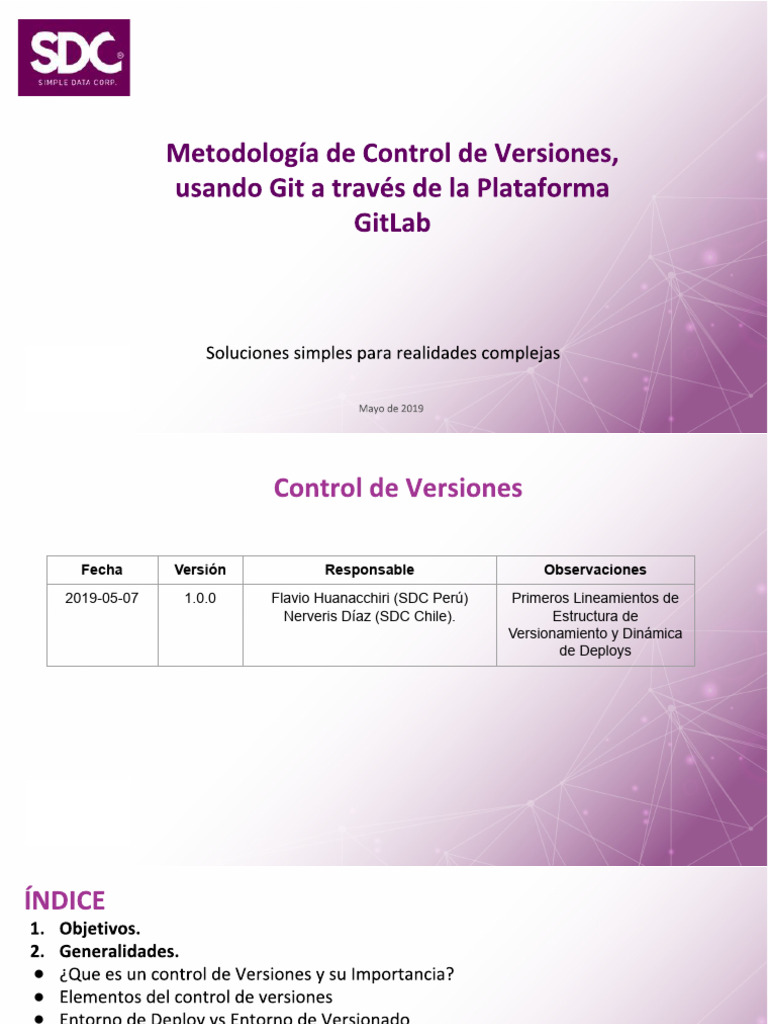 [SDC] Control de Versiones GitLab Toolbox V1.0-1 | PDF