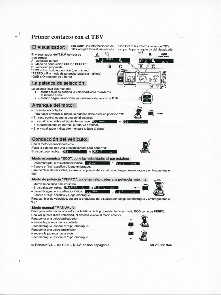 Renault Cambio Automatizado TBV 1er Contacto | PDF | Embrague | Vehículo de motor