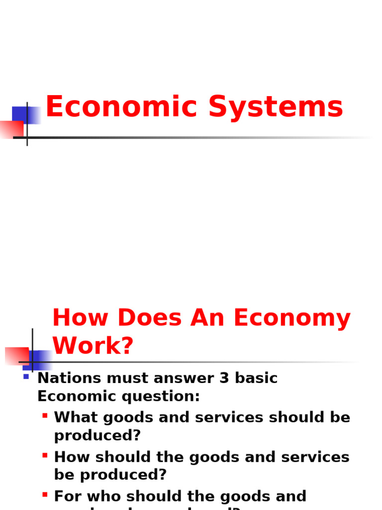 Understanding Economic Systems Explained | PDF | Socialism | Economic ...