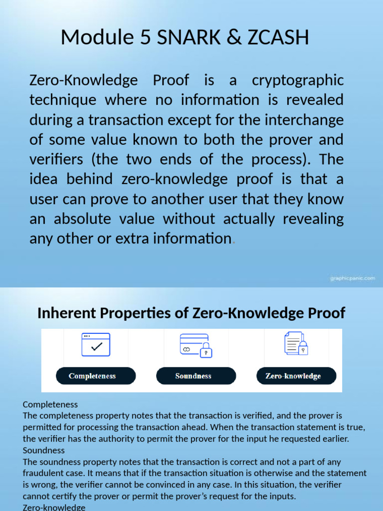 Module 5 Snark and Zcash | PDF | Computer Security | Security