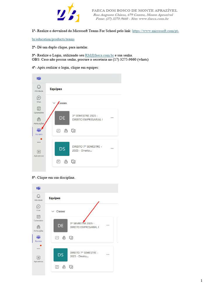 Tutorial - Aulas Microsoft Teams | PDF