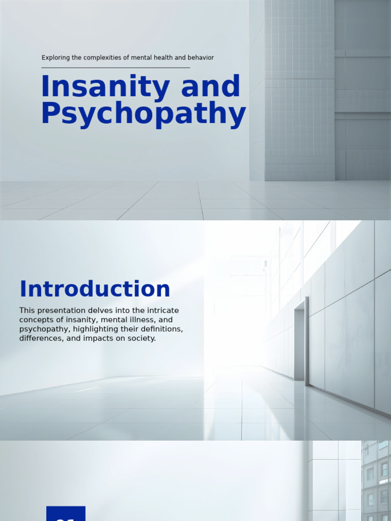 Insanity and Psychopathy | PDF | Psychopathy | Mental Disorder
