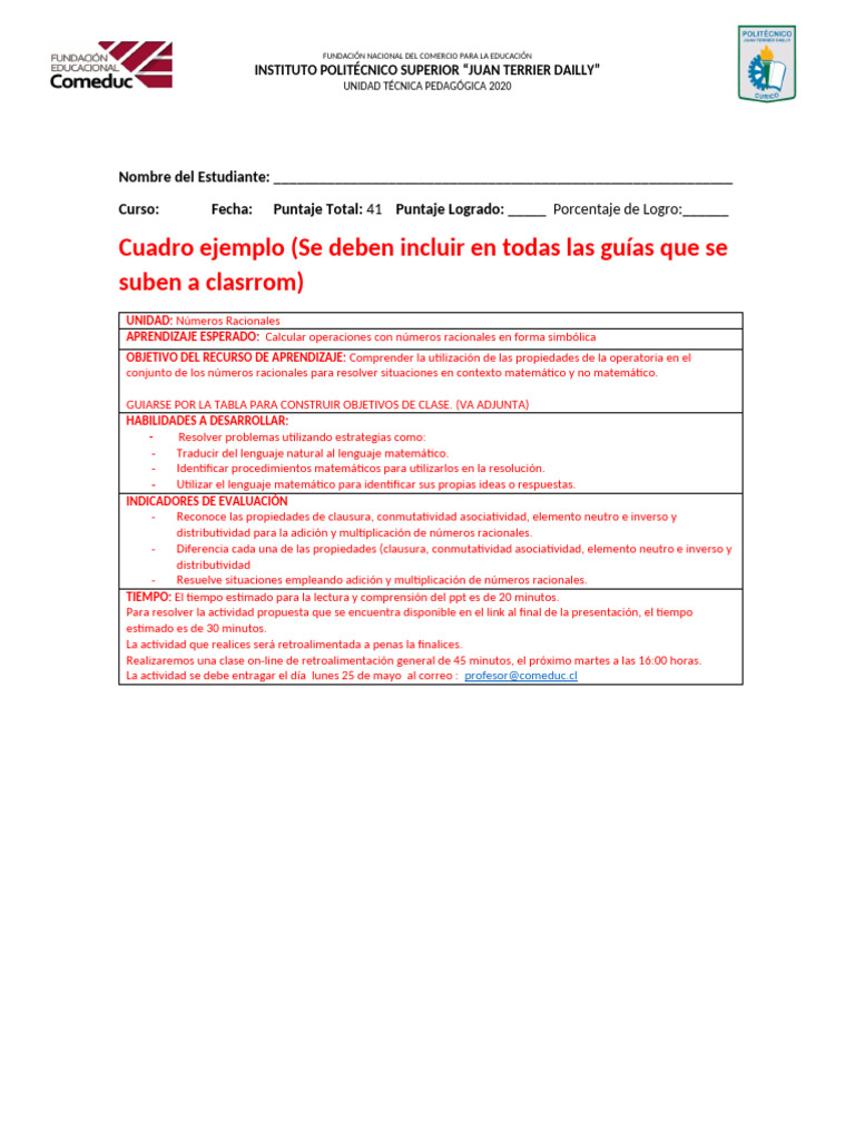 Actividad de Aprendizaje Formato Cuadro de Especificaciones AE | PDF