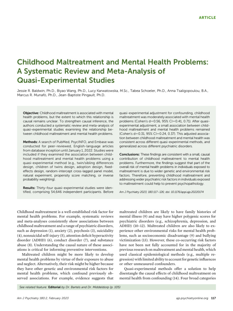 Baldwin-Et-Al-2023-Childhood-Maltreatment-And-Mental-Health-Problems-A ...