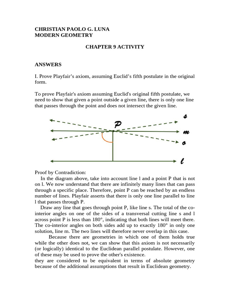 Chapter 9 Modern Geo Activity | PDF