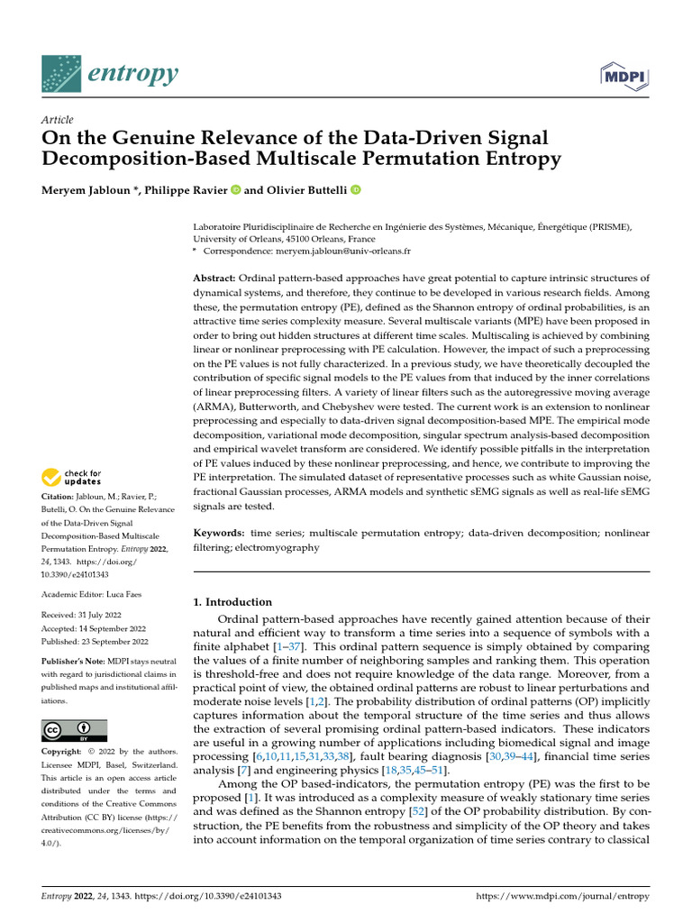 On The Genuine Relevance Of The Data Driven Signal Decomposition Based Multiscale Permutation