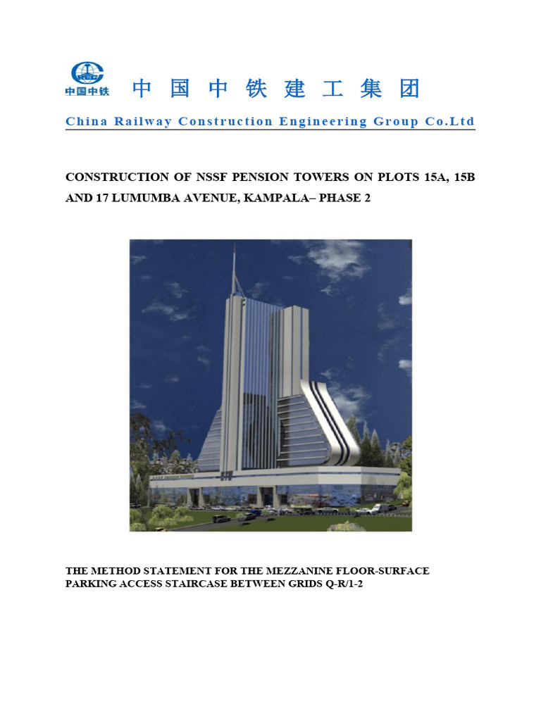 Surface Parking Access Staircase .PDF Method Statement | PDF ...