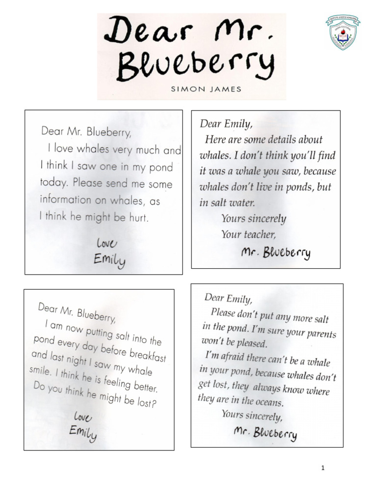 Dear Mr Blueberry | PDF