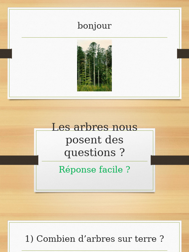 6 Les Arbres Nous Posent Des Questions | PDF | Arbres | Forêt