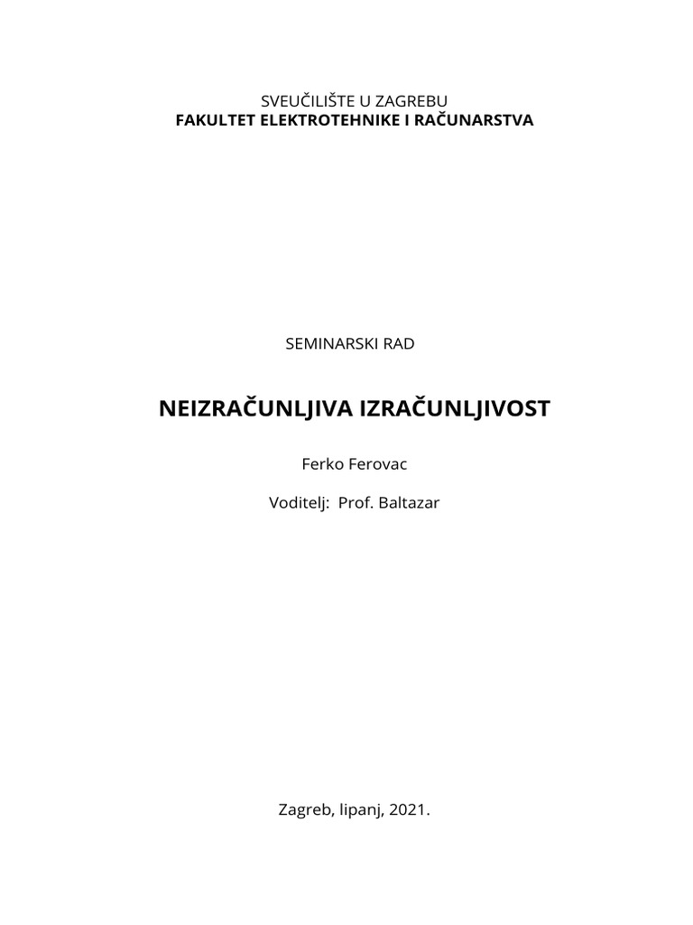 Seminarski Rad | PDF